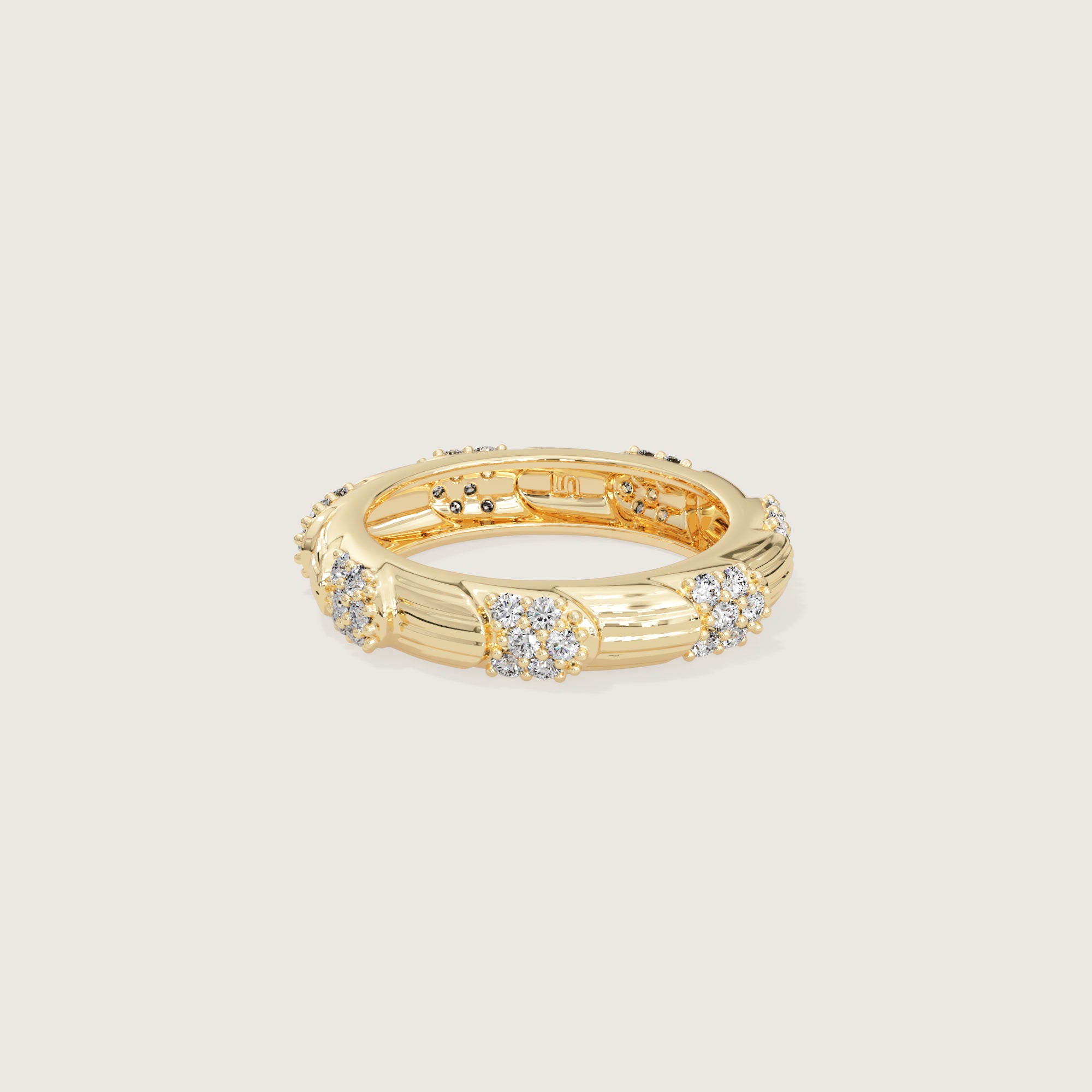 Lindelli Gold and Diamond Venus Cluster Ring